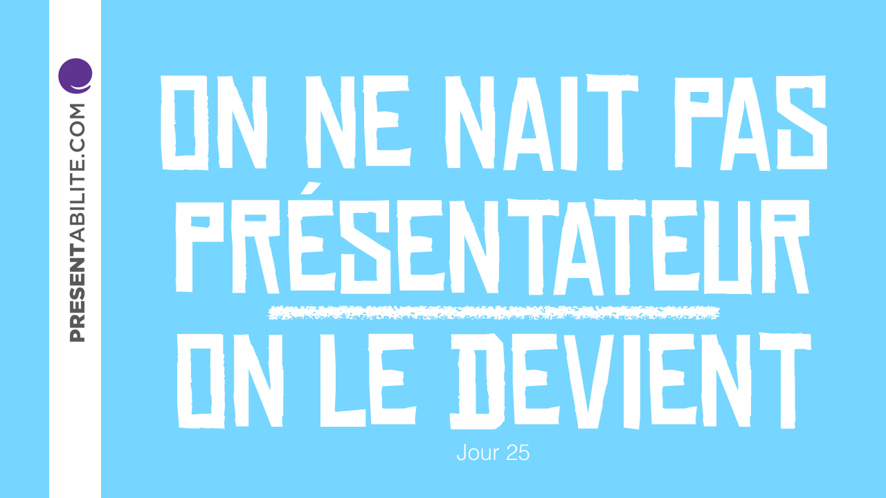 On ne nait pas présentateur. On le devient